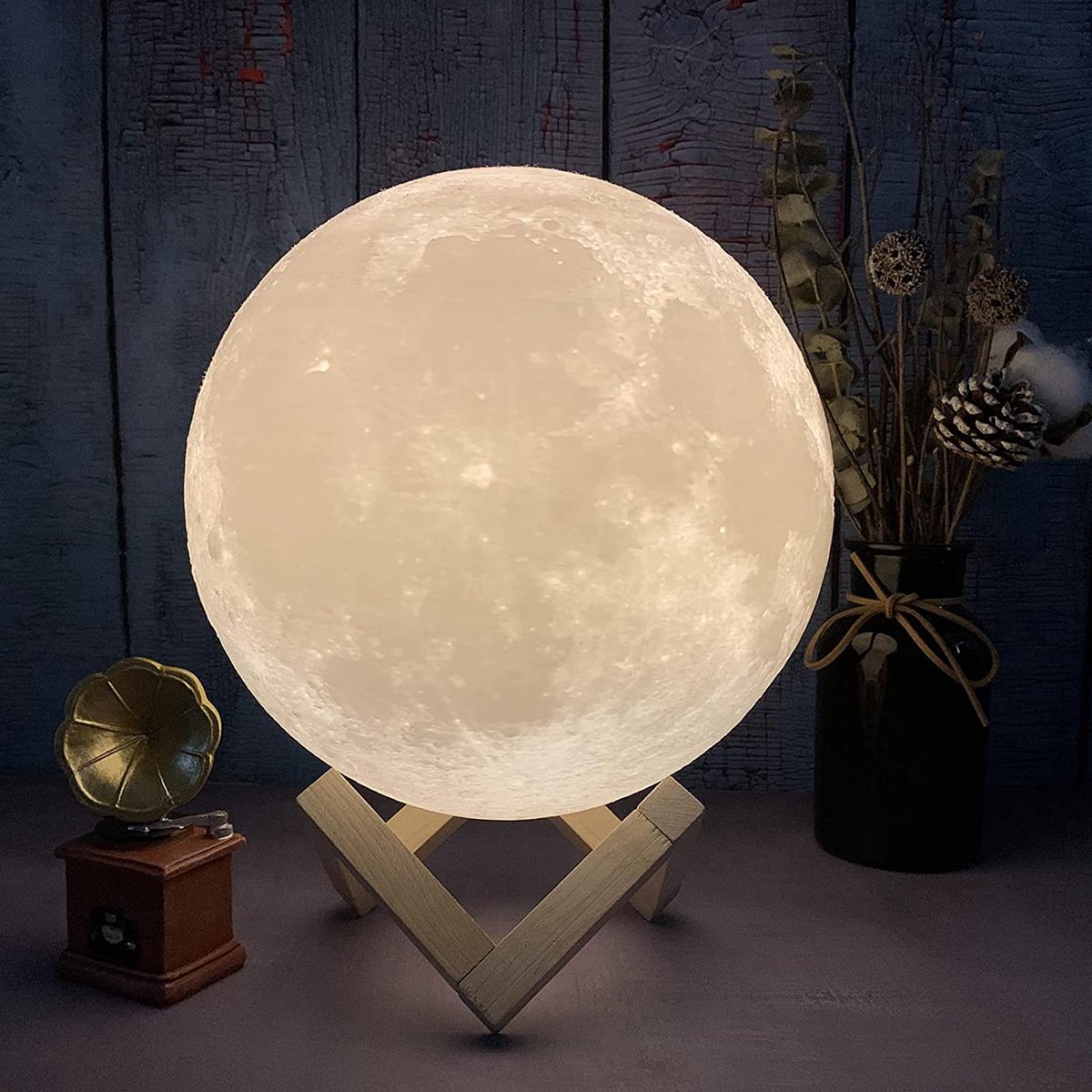 Northwall® Maanlamp - 3D Maan lamp 18 cm - Maan Lampje Babykamer ...