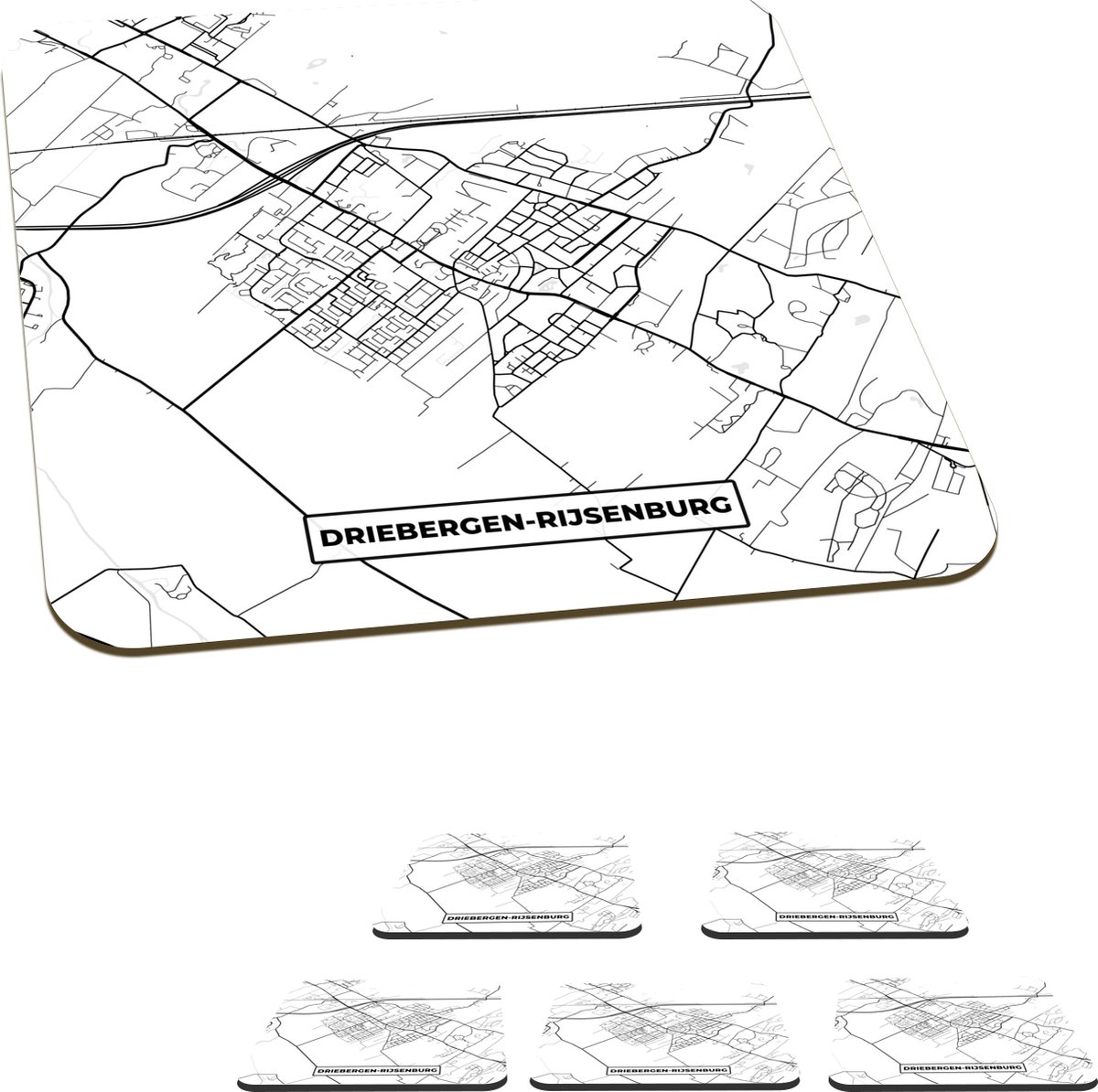 Onderzetters voor glazen - Driebergen-Rijsenburg - Plattegrond - Kaart ...