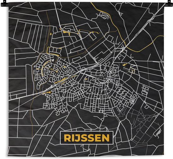 Wandkleed - Wanddoek - Rijssen - Plattegrond - Stadskaart - Kaart ...