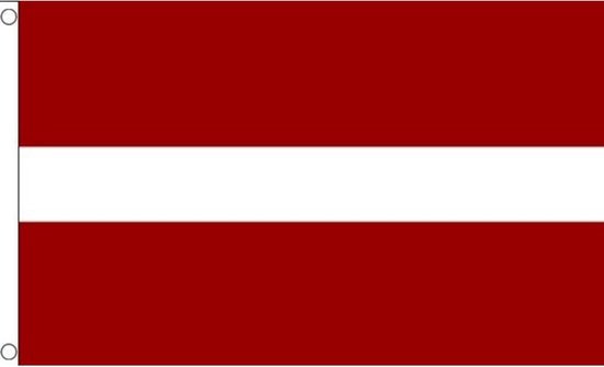vlag Letland 90 x 150 cm polyester rood/wit | bol.com