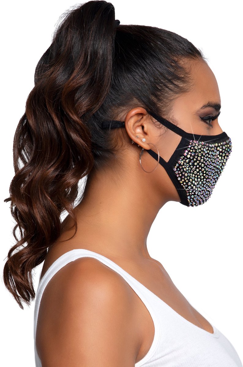 Zuri Rhinestone Face Mask | bol.com