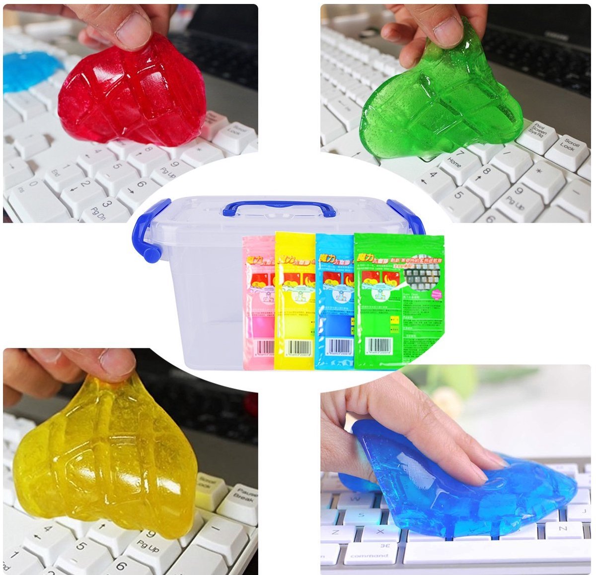 MECO 4 stuks Schoonmaakmiddel voor auto - Schoonmaak gel ...