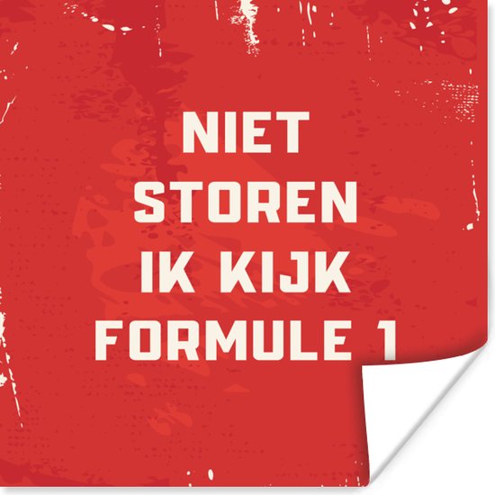 Poster Niet storen ik kijk Formule 1 - Quotes - Spreuken - Racen ...