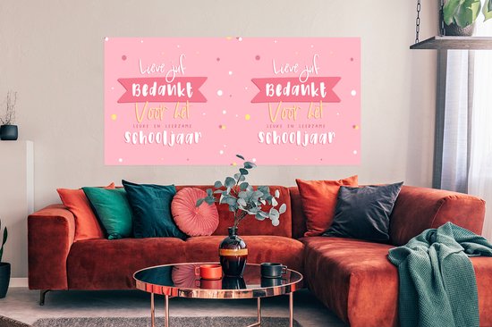 Poster Quotes - Spreuken - Leerkracht - Bedankt voor het leuke en ...