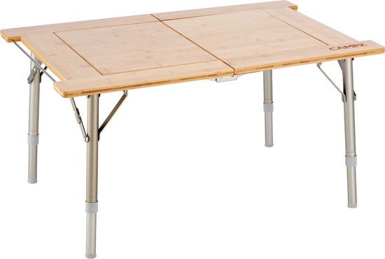 CAMPZ Utility Bamboo Table 51x78x40, bruin | bol.com