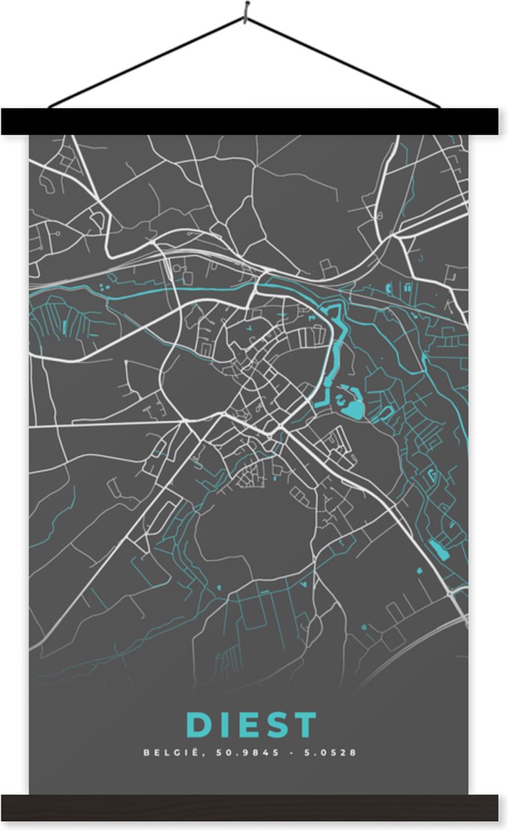 Porte-affiche avec affiche - Affiche scolaire - België - Diest - Plan ...