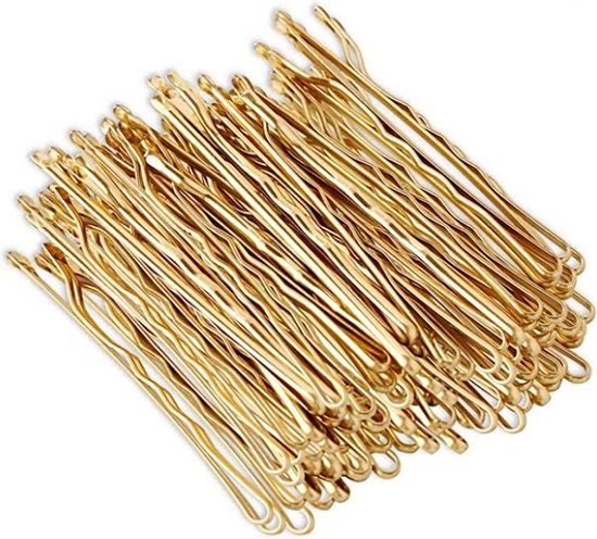 Haarsoires Haarspeld Schuifspeldjes 6cm - Basic - Goud - Set van 40 ...