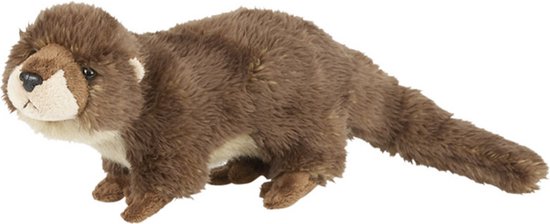 Ravensden pluche knuffel dier - Europese Otter - bruin - 32 cm ...