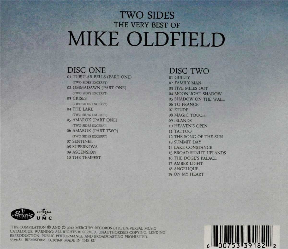 Mike Oldfield - Two Sides: The Very Best Of Mike Olfield (2 CD), Mike ...