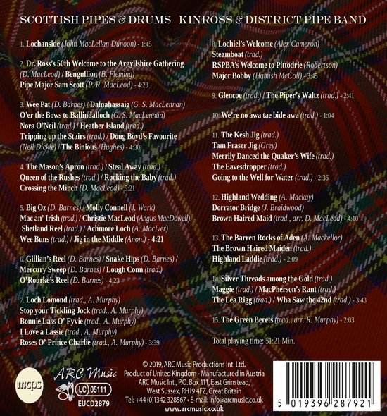 Kinross District Pipe Band - Scottish Pipes & Drums (CD), Kinross ...