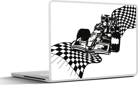 Laptop sticker - 17.3 inch - Een racewagen uit de Formule 1 met een ...