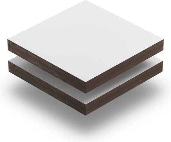 HPL plaat 3 mm dik - 180 x 100 cm - Wit | bol
