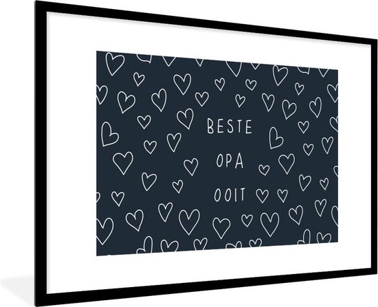 Fotolijst incl. Poster - Spreuken - Vaderdag Cadeau - Opa - Quote ...