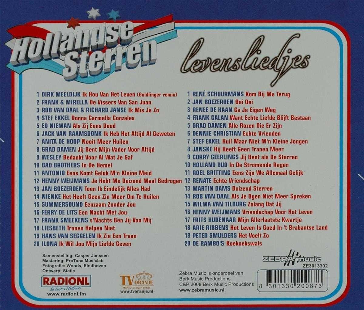 Hollandse sterren - Levensliedjes (2 CD), various artists | CD (album) | Muziek | bol.com