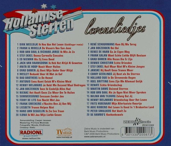 Hollandse sterren - Levensliedjes (2 CD), various artists | CD (album) | Muziek | bol