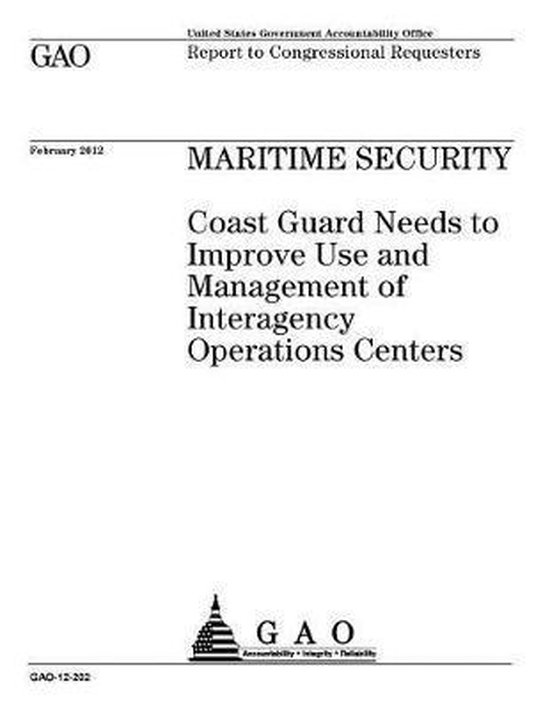 Maritime security | 9781974229338 | U S Government Accountability Office | Boeken | bol
