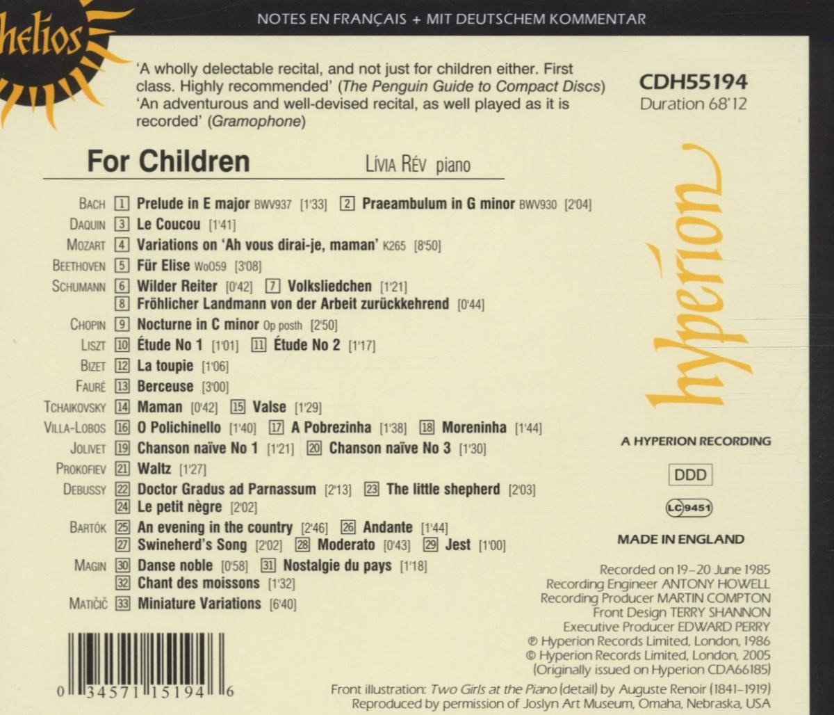 Livia Rev - For Children (CD), Livia Rev | CD (album) | Muziek | bol