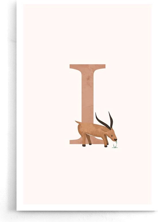 Walljar - Alfabet I - Muurdecoratie - Poster | bol