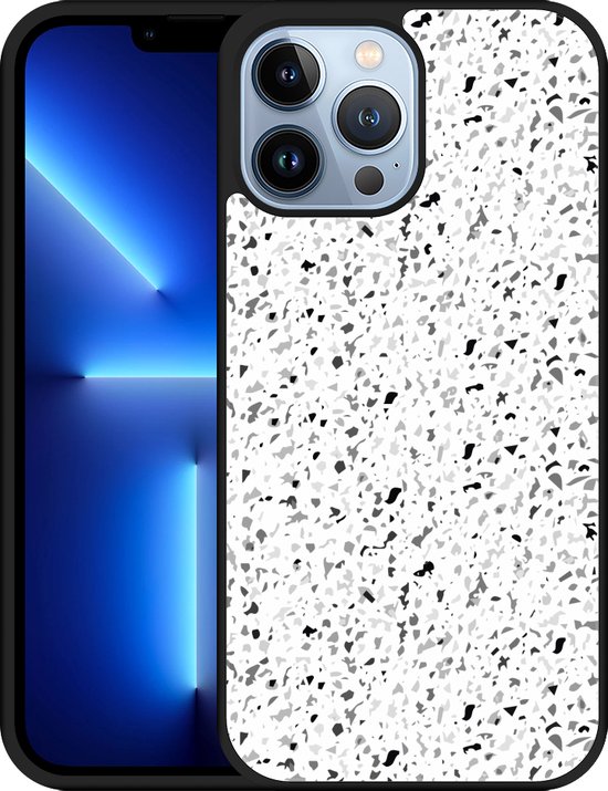iPhone 13 Pro Max Hoesje - Design op Glas - Terrazzo Look - Designed by ...
