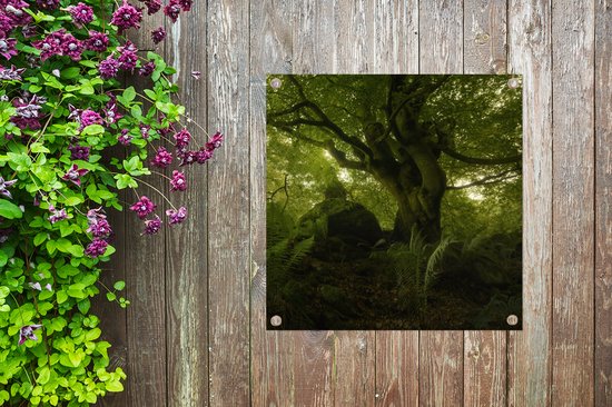 Tuindoek Groen duister bos - 100x100 cm | bol.com