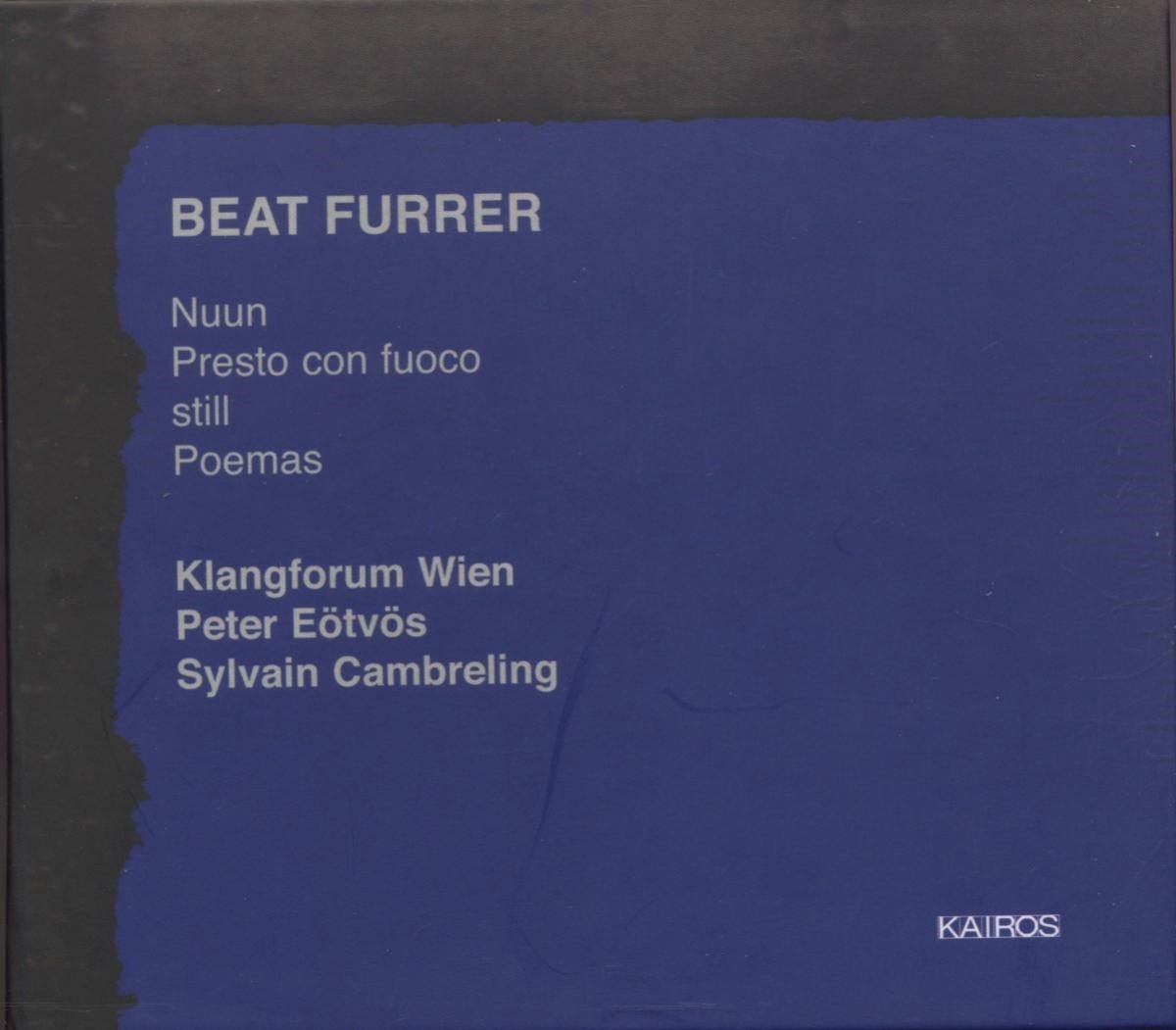 Beat Furrer - Beat Furrer (CD), Klangforum Wien | CD (album) | Muziek ...