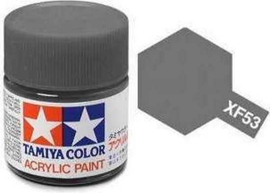 Tamiya XF-53 Neutral Grey - Matt - Acryl - 23ml Verf potje | bol.com