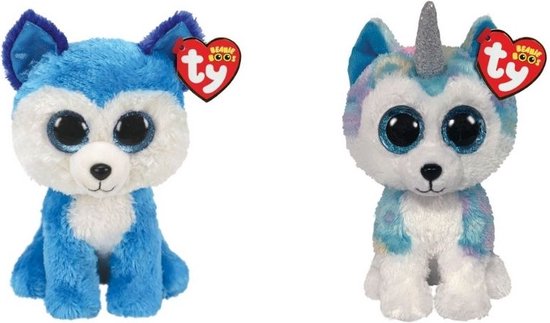 Ty - Knuffel - Beanie Boo's - Prince Husky & Helena Husky | bol.com