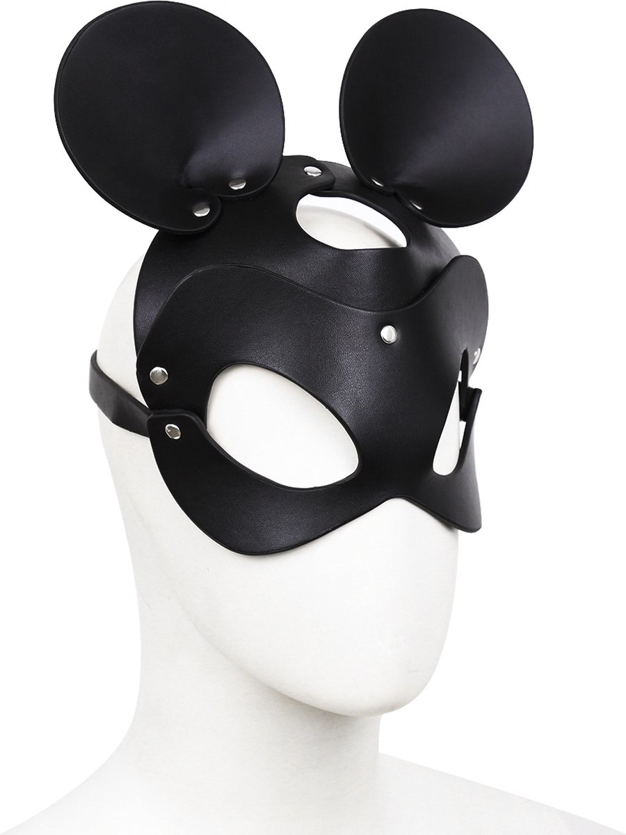 Kiotos Mouse | Muis Masker PU Leer - zwart | bol