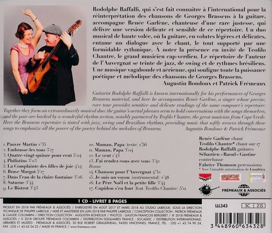 Rodolphe Raffalli & Renée Garlène - J'ai Rendez-Vous Avec Vous (CD ...