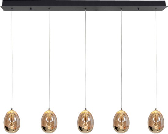 Golden Egg Hanglamp 5 lichts balk 105cm LED 2700K dimbaar - Modern ...