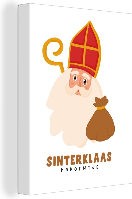 Canvas Schilderij Sinterklaas - Quotes - Sint - Sinterklaas kapoentje ...