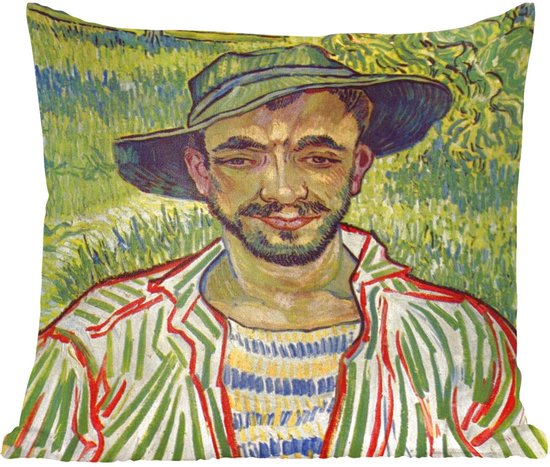 Sierkussen - De Tuinier Vincent Van Gogh - Multicolor - 45 Cm X 45 Cm | bol.com