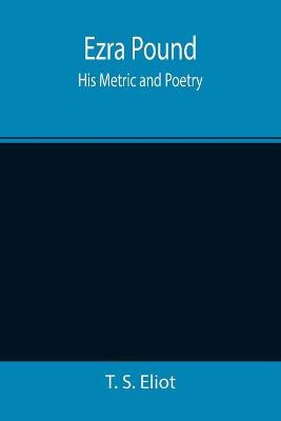 Ezra Pound | 9789355392671 | T S Eliot | Boeken | bol.com