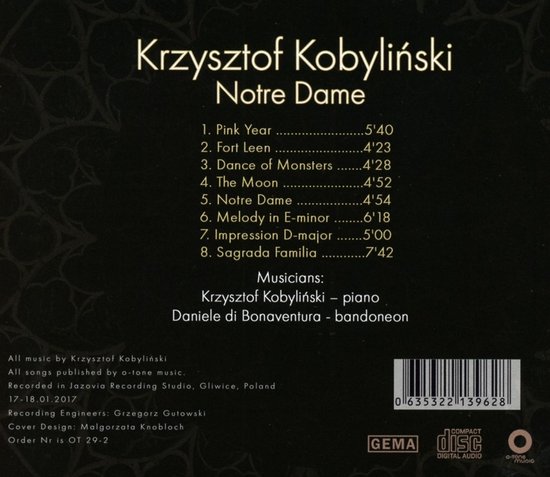 Krzysztof Kobylinski & Bonaventura - Notre Dame (CD), Krzysztof ...