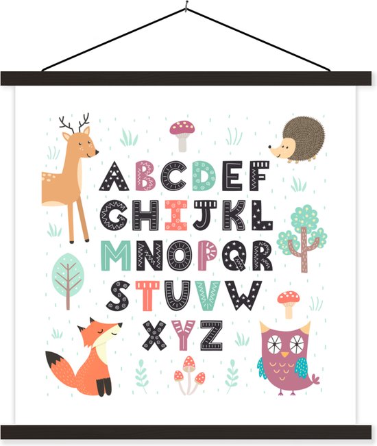 Porte-affiche avec affiche - Affiche scolaire - Alphabet d'illustration ...