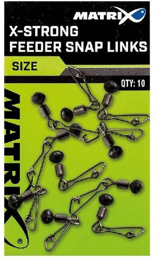 Matrix X-Strong Feeder Snap Links 10st. | bol