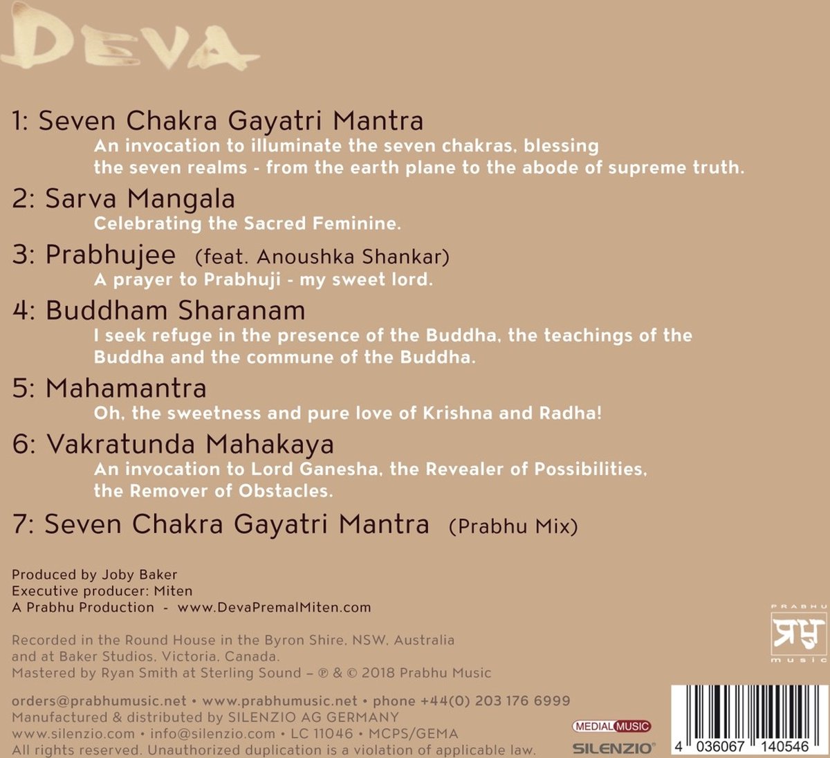 Deva Premal - Deva (CD), Deva Premal | Muziek | bol