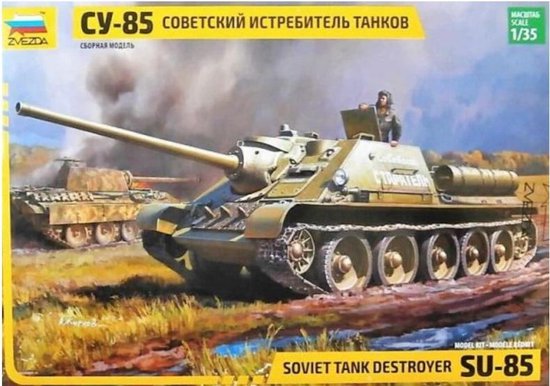 Zvezda - Su-85 Self Propelled Gun (8/19) * (Zve3690) - modelbouwsets,... | bol