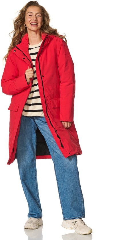 Happy Rainy Days Lange Regenjas Dames Aspen Rood | bol
