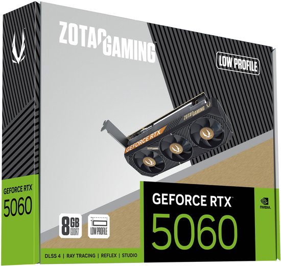 Zotac GAMING GeForce RTX 5060 Low Profile NVIDIA 8 GB GDDR7 | bol