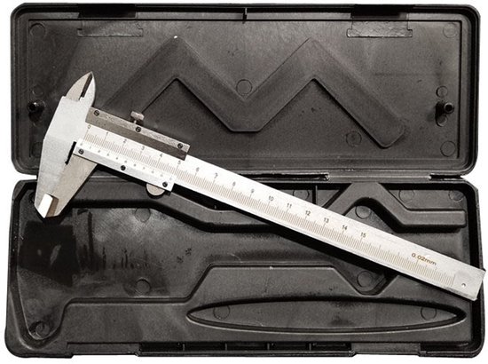 liniaal - 150 mm / 0,02 mm Pied à Coulisse Vernier Analogique en Acier ...