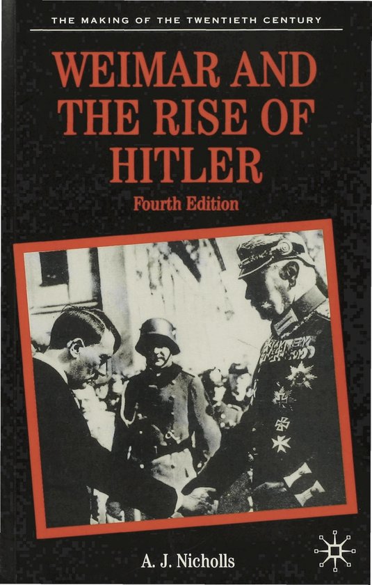 Weimar And The Rise Of Hitler | 9780333734735 | Anthony J. Nicholls ...