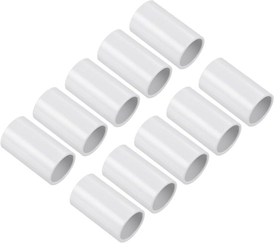 10 PVC-buisverbinders voor slang en elektrische buis - 20 mm, recht, 10 ...