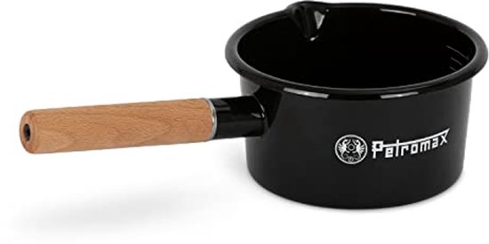 Zwarte Emaille Pan 1 Liter - Ideaal voor Koken op Open Vuur en Thuis | bol