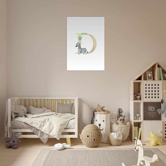 Letter D kindernaam poster kinderkamer A4 21x29.7 cm | bol