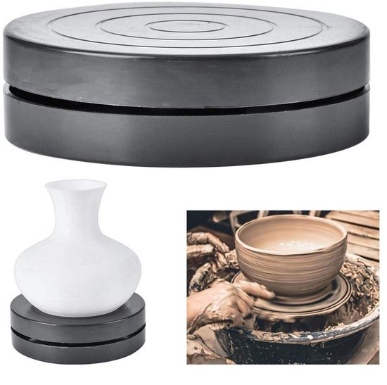 Clay Turntable, Sculpting Wheel Double Side Plastic Ceramic Wheel ...