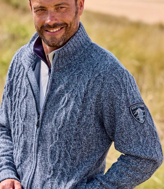 ATLAS FOR MEN - Tricotvest met fleecevoering - Heren - Verkrijgbaar in ...