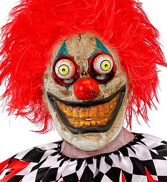 Masker Scary Clown Met Wiebel Ogen | bol