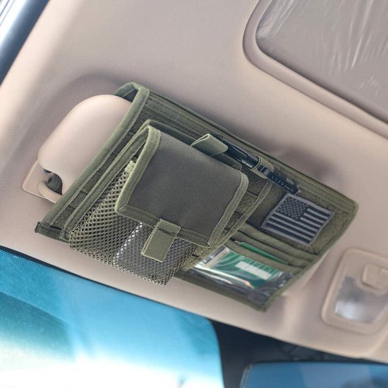 Universele Molle Visor Panel Organizer voor Auto Truck SUV - Legergroen ...