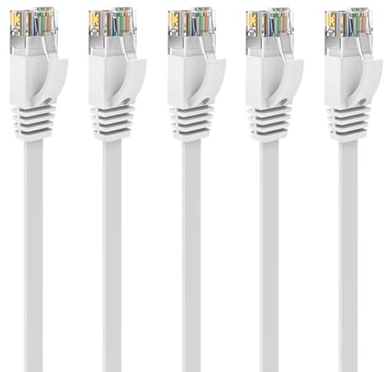 CAT6 Hoogwaardige Netwerkkabel met Kabelclips - Geschikt voor PS4, PS5 ...
